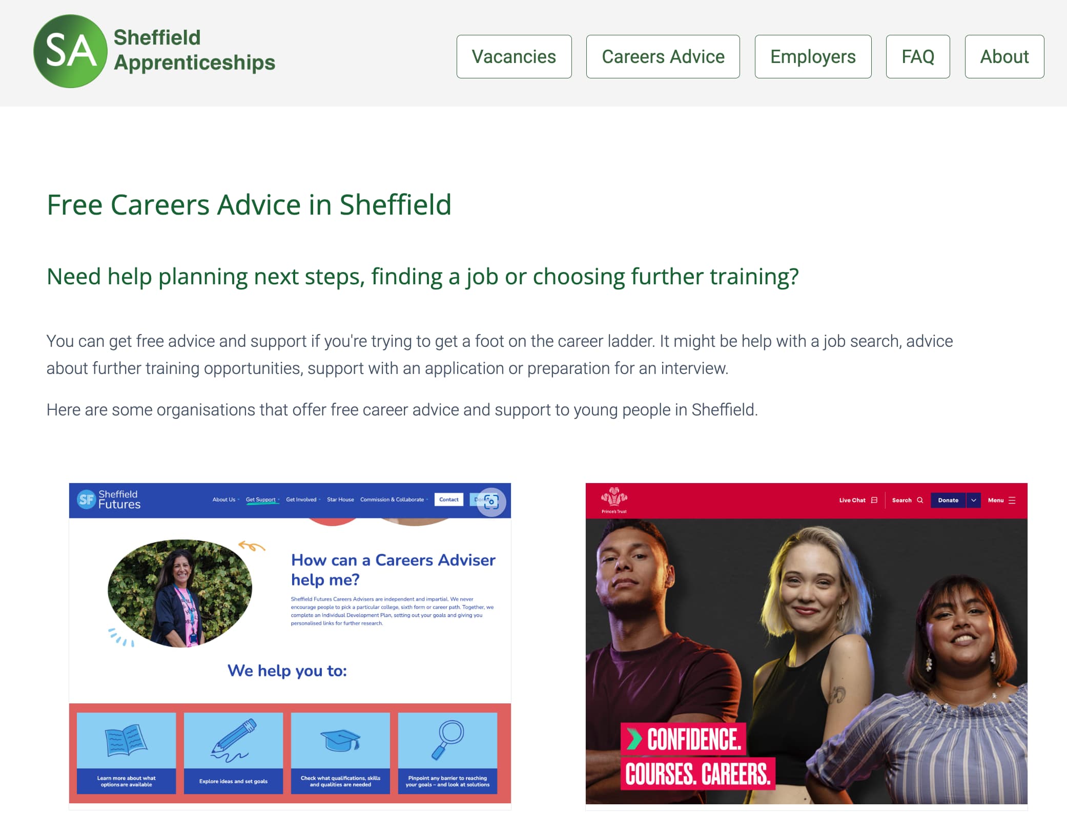Free Careers Advice | Sheffield Apprenticeships